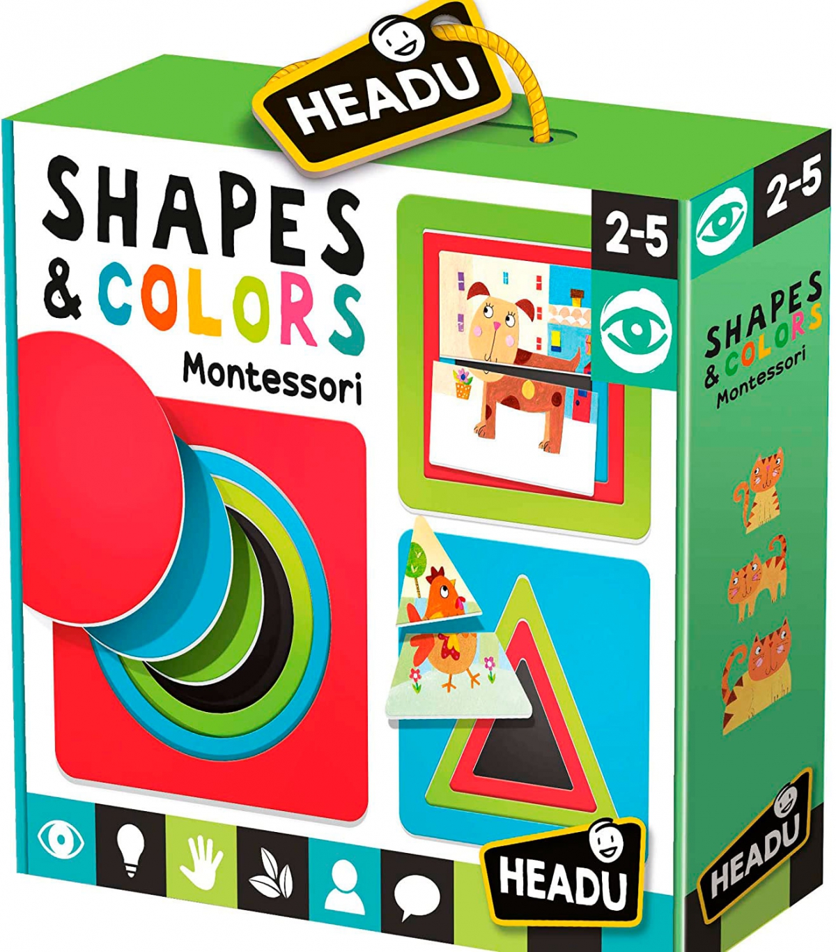 FORMAS Y COLORES MONTESSORI (SHAPES & COLORS MONTESSORI) HEADU